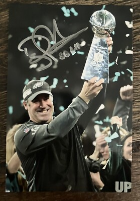 Doug Pederson Signed Autograph 4x6 Photo Philadelphia Eagles NFL | eBay