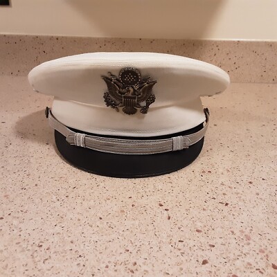 Vintage Flight Ace Military Cap White Hat ~ 6-7/8 | eBay