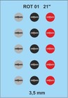 Decal Rim Design Rotiform 01 3,5 mm Set 3 x 5 pieces 1/18 ...