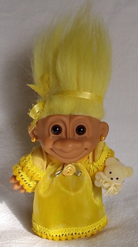 RUSS Troll Doll 5" OOAK "RILEY" Teddy Bear Sleepover | eBay