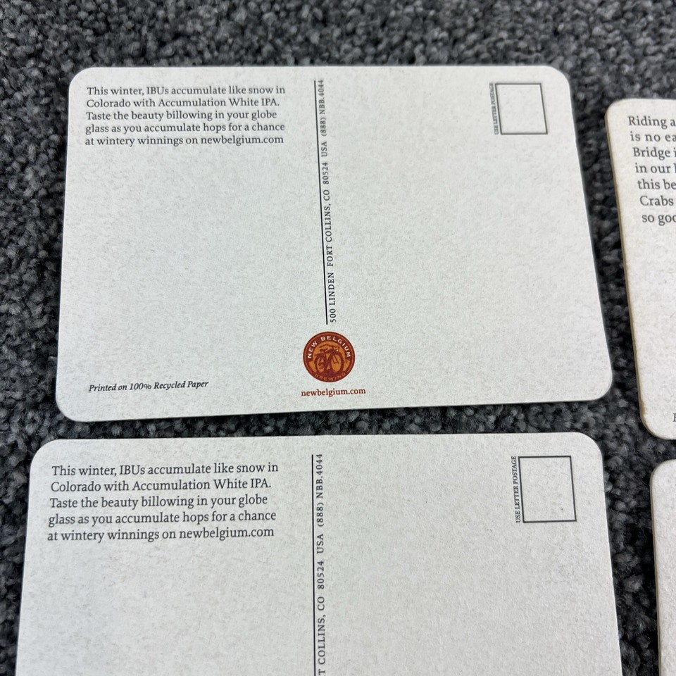 Lot Of 7 Belgium Brewing Beer Coasters, Fort Collins, CO | eBay