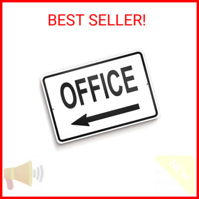 Office Sign with Left Arrow - 8x12 Aluminum The Office Sign - Main ...