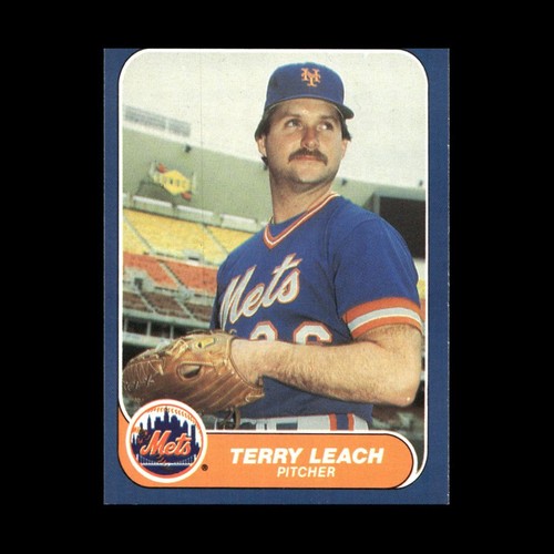 Terry Leach 1986 Fleer New York Mets #87 R3138D 85 | eBay