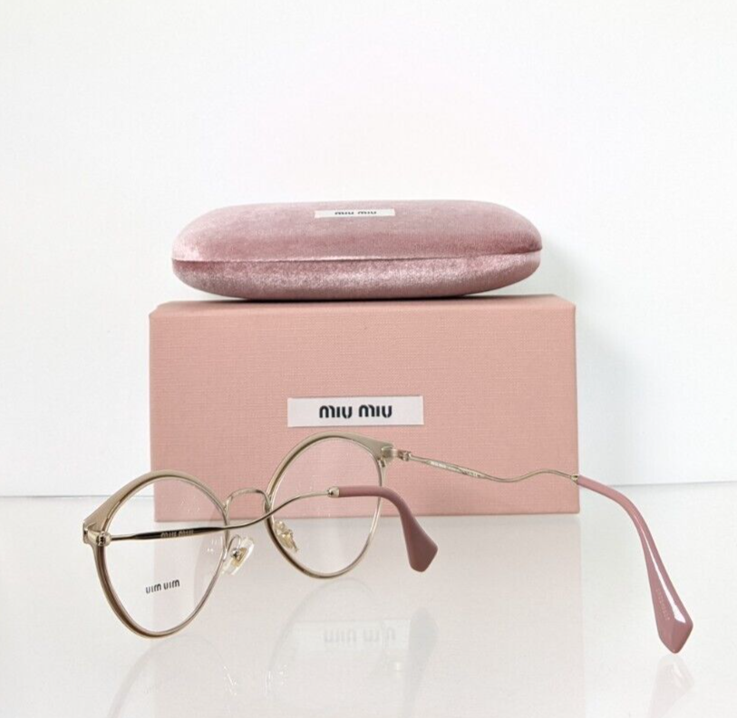Brand New Authentic Miu Miu Eyeglasses VMU 52Q C4O - 1O1 Red Gold 52Q ...