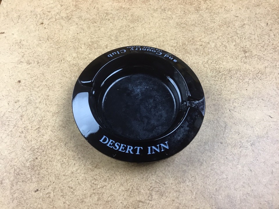 DESERT INN LAS VEGAS BLACK CERAMIC ASHTRAY | eBay