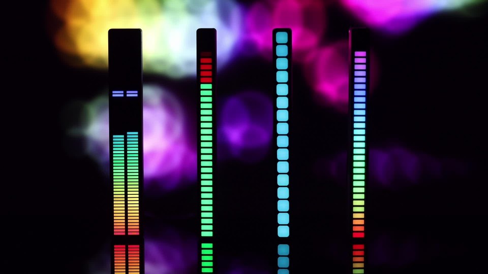 16-Bit MIC Sound Level Meter Music Spectrum Visualizer Audio Display ...