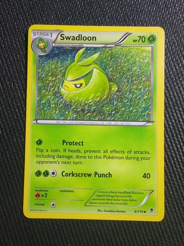 Pokémon TCG Swadloon Phantom Forces 6/119 Regular Uncommon - Tomokazu ...