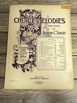 Vintage Sheet Music Choice Melodies Hungarian Dance Byron Tapley 1940 ...