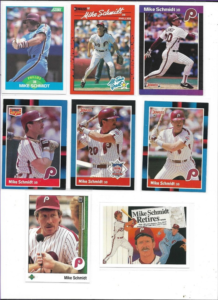 MIKE SCHMIDT LOT (17) '85 DONRUSS, FLEER LIMITED EDITION, ALL-STAR,STAR ...