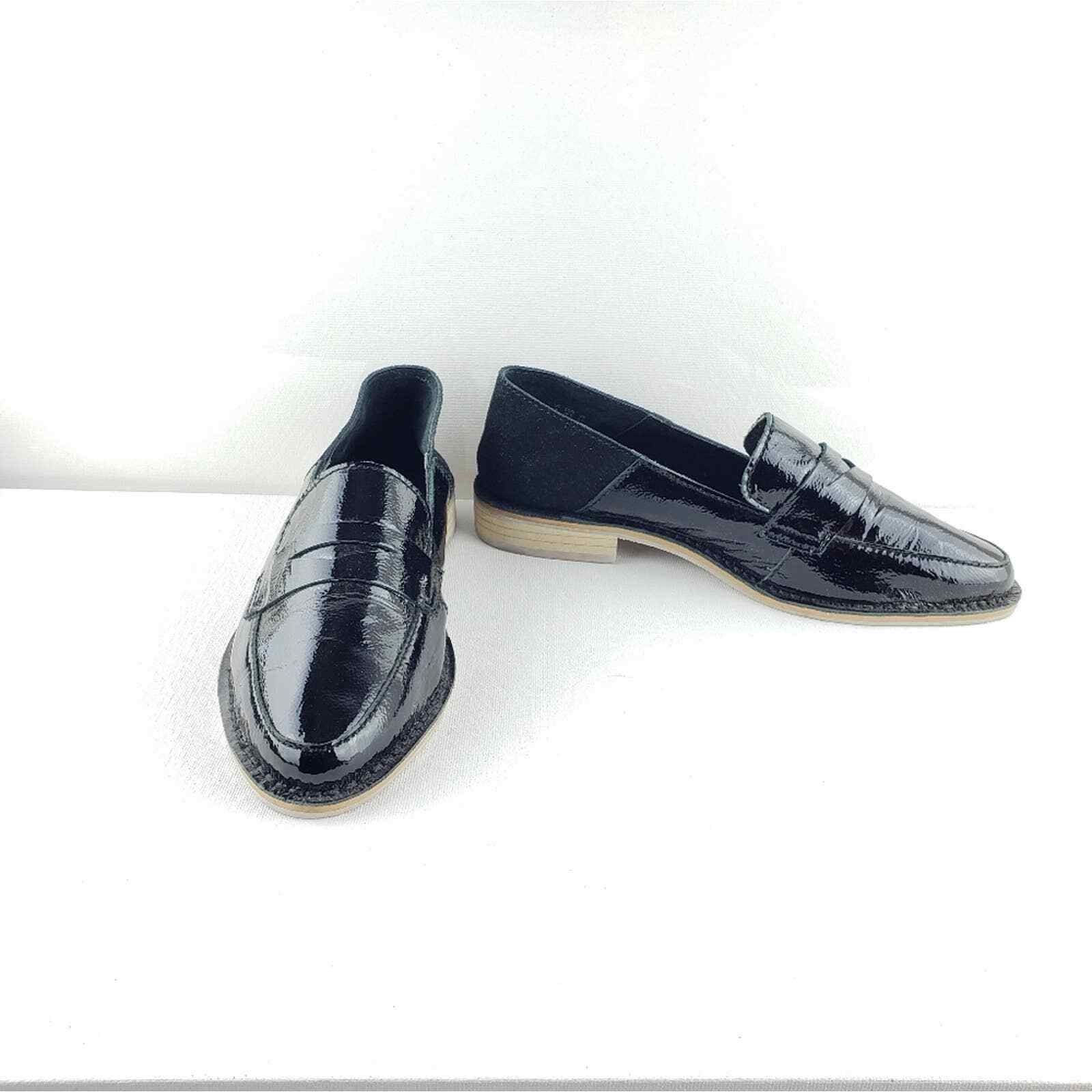 Kelsi Dagger Shoes Woodside Black Leather Penny Loafe… - Gem