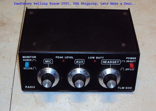 RADIX TLM-500 Microphone Pre AMP Mixer made in 1990's Battery Powered ...