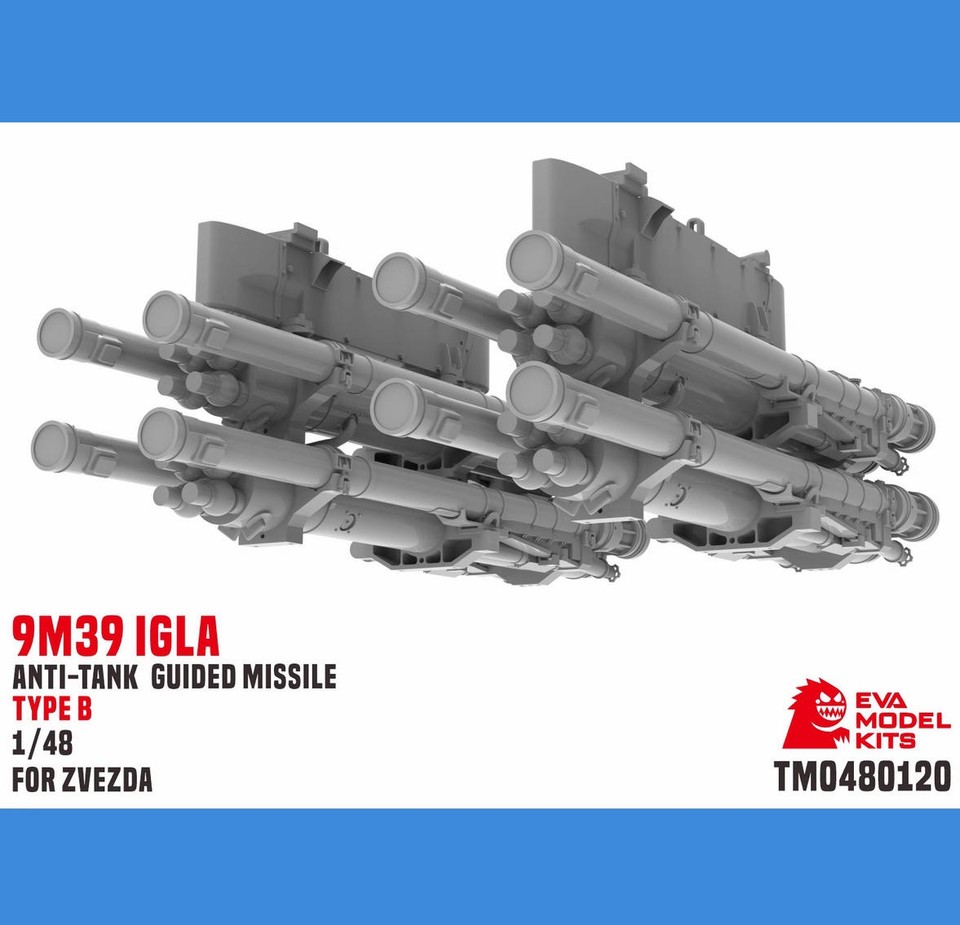 TM0480120 1/48 9M39 IGLA ANTI-TANK GUIDED MISSILE TYPE A FOR ZVEZDA ...