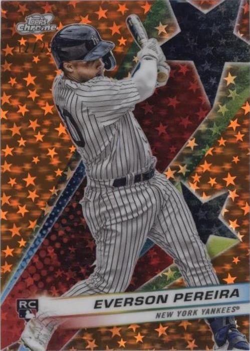 2024 Topps Cosmic Chrome - Starfractor Everson Pereira #SF-81 Orange ...