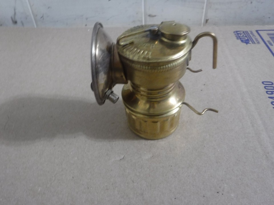 NOS guys dropper brass miners Carbide Lamp "LAMP NOS EXCELLENT hook ...
