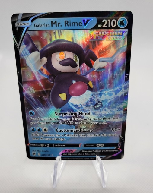 Pokémon TCG Galarian Mr. Rime V Sword & Shield - Astral Radiance 049/ ...