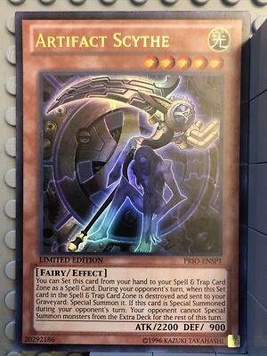 Yu-Gi-Oh! TCG Artifact Scythe PRIO-ENSP1 Limited Ultra Rare Mint/Near ...