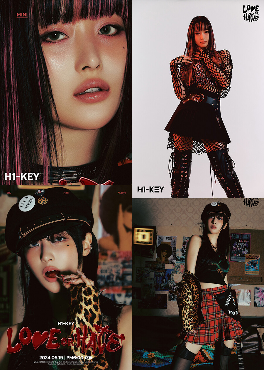 H1-KEY LOVE OR HATE 3rd Mini Album POCA Ver/QR Card+Stand+2 Photo Card+ ...