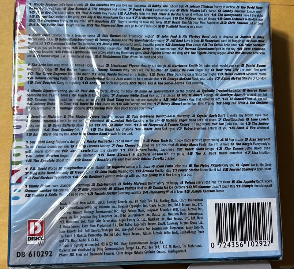 RARE No Longer Made boxed 8 CDS One Hit Wonders 160 classics Brand new ...