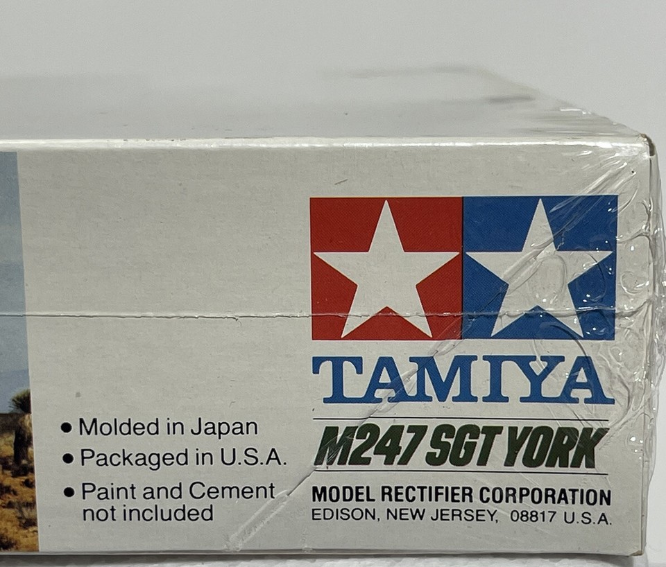 TAMIYA 1/35 M247 SGT YORK PRECISION SERIES KIT NO 3626A Air Defense Gun ...