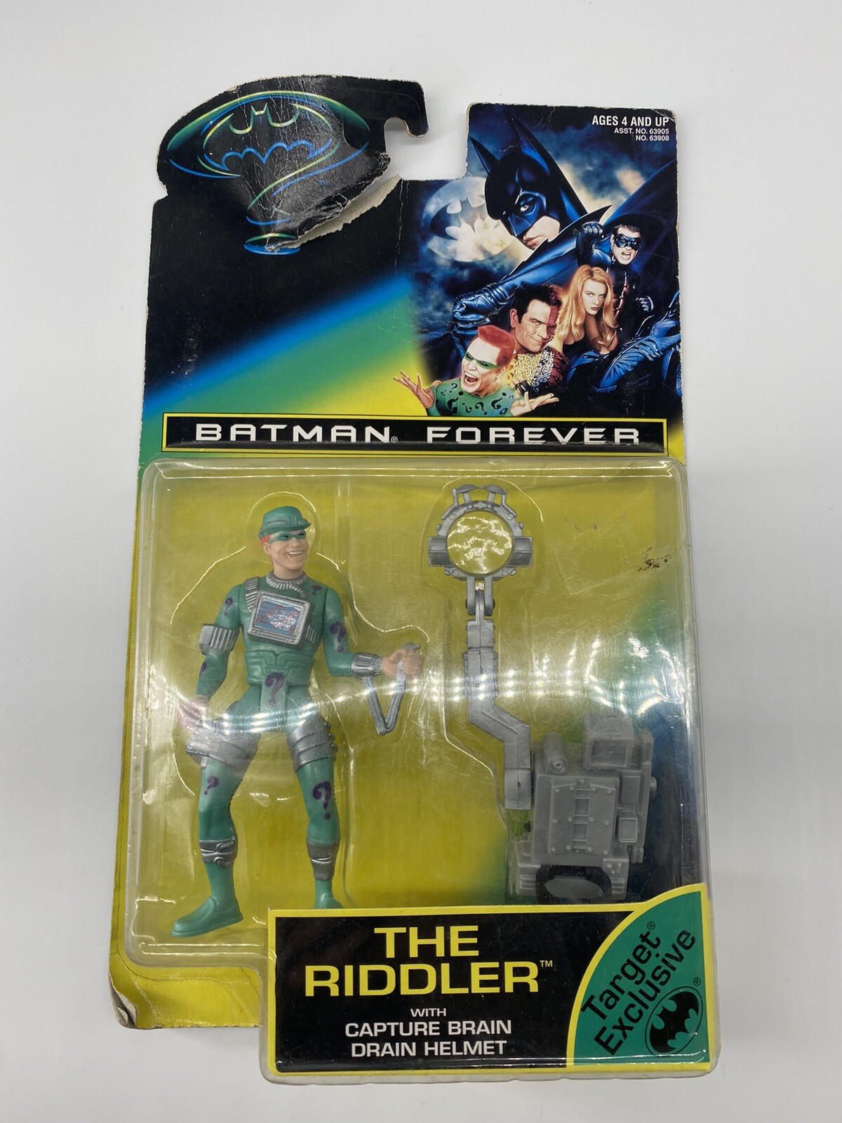 Kenner Batman Forever: The Riddler With Capture Brain Drain Helmet ...