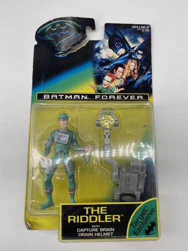 Kenner Batman Forever: The Riddler With Capture Brain Drain Helmet ...