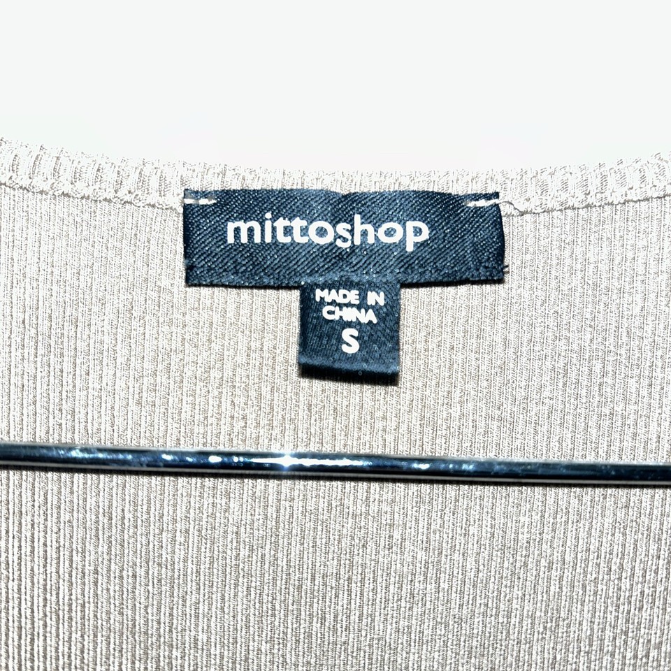Mittoshop Dress, Brown,Ribbed, Fitted, Lined, V-Neck, S, LS, Pin Up ...