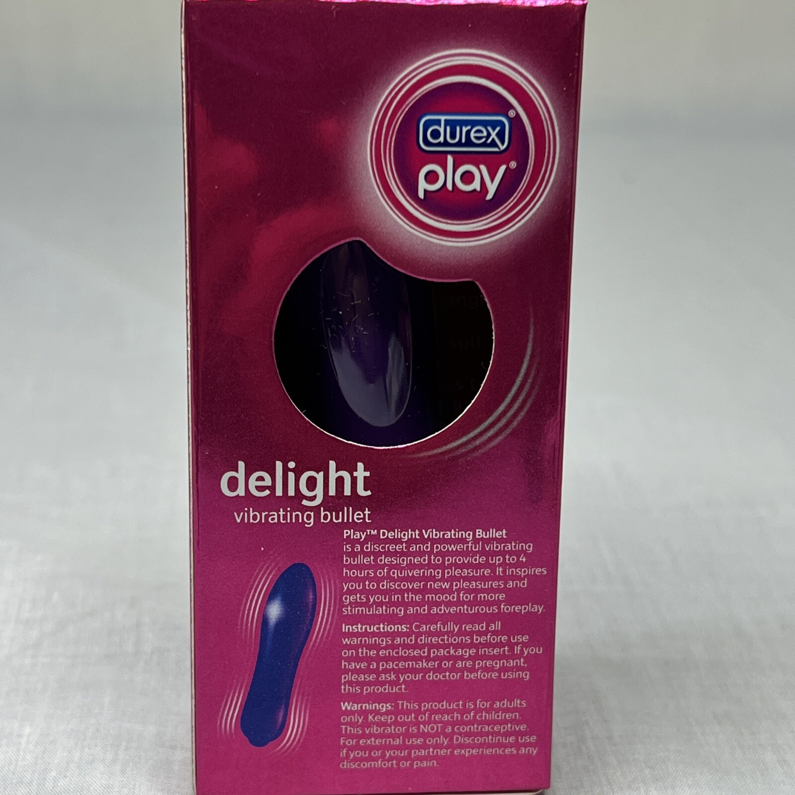 Durex Play Delight Vibrating Bullet for Quivering Stimulation - Purple ...