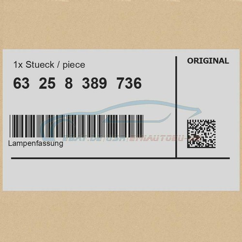 Original BMW 63258389736 - Lampenfassung 3er 5er 6er 7er X3 X5 Z3 Z4 ...
