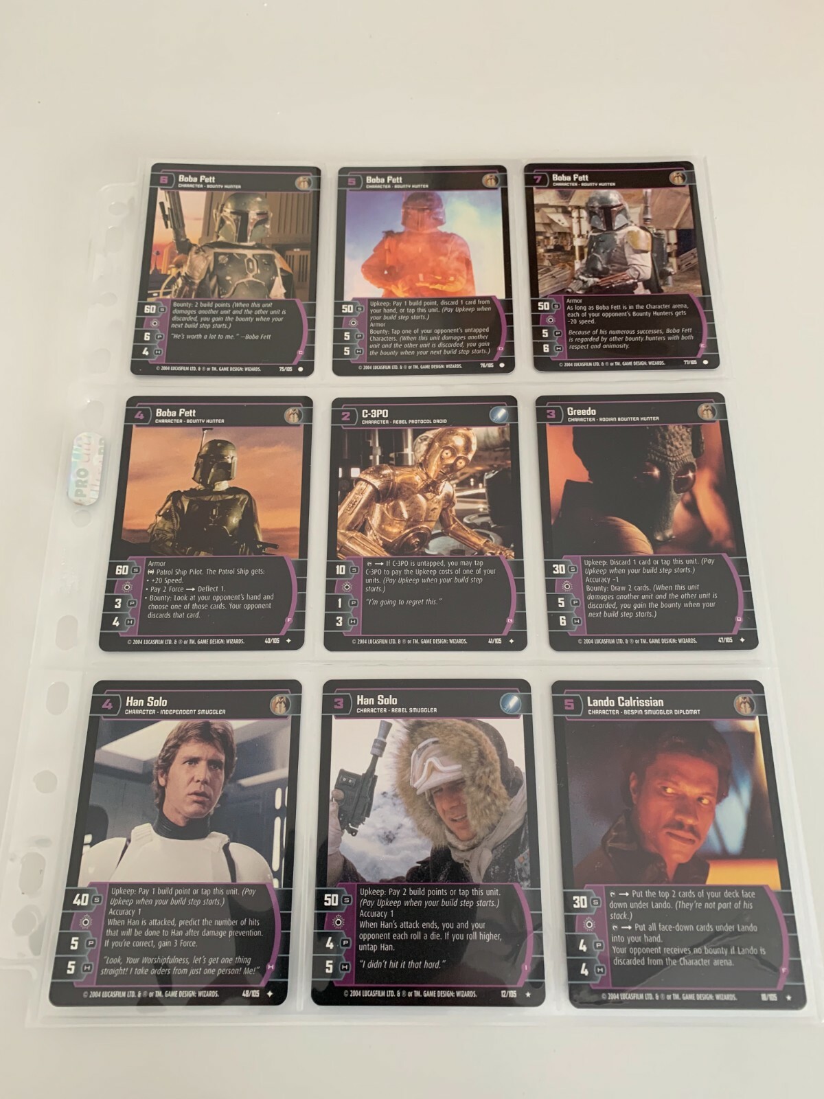 Star Wars Wizards of the Coast WOTC TCG Card Lot Rogues & Scoundrels ...