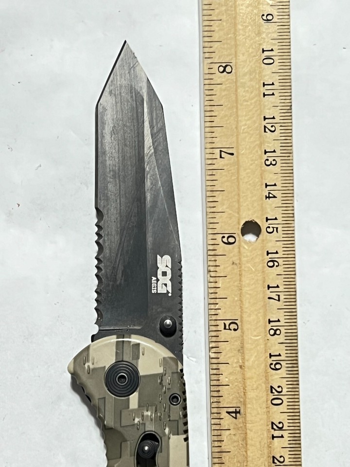 SOG Aegis Assisted Opening Pocket Knife Camo | eBay