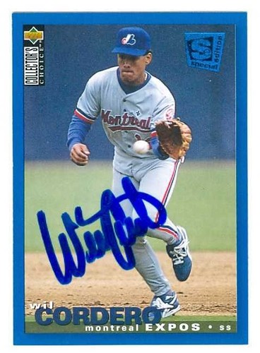 Wil Cordero autographed Baseball Card 1995 Upper Deck Collectors Choice ...