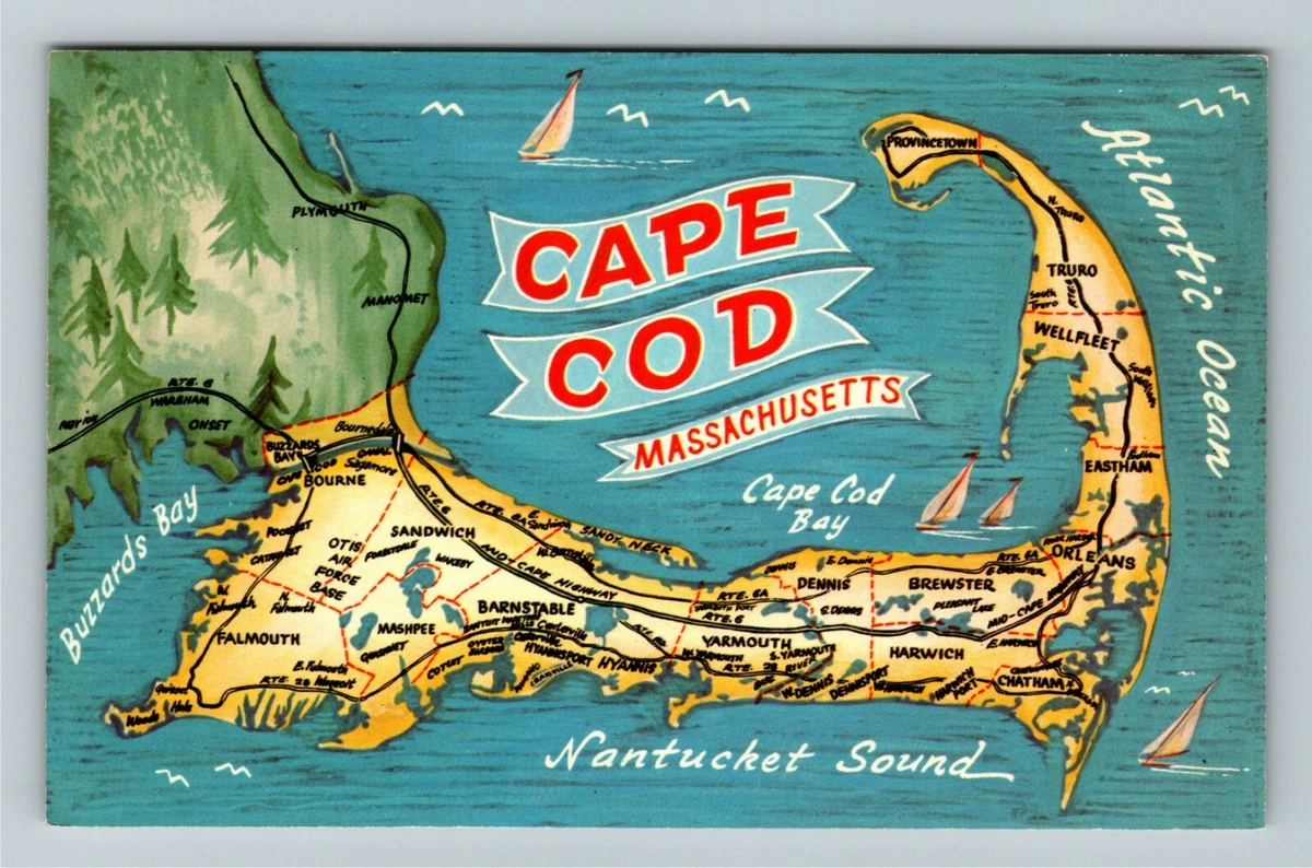 Cape Cod Road Map