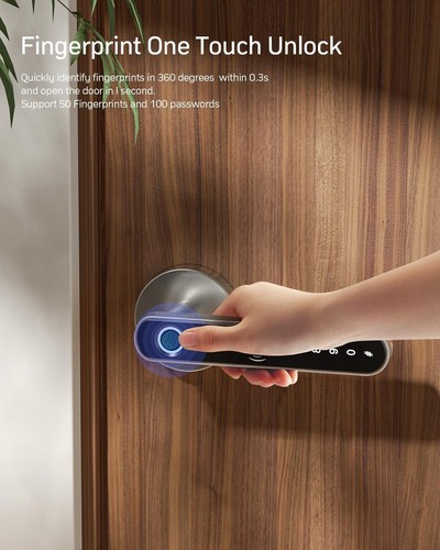 TMEZON Fingerprint Door Lock Smart Lock Keyless Smart Entry Door Lock ...