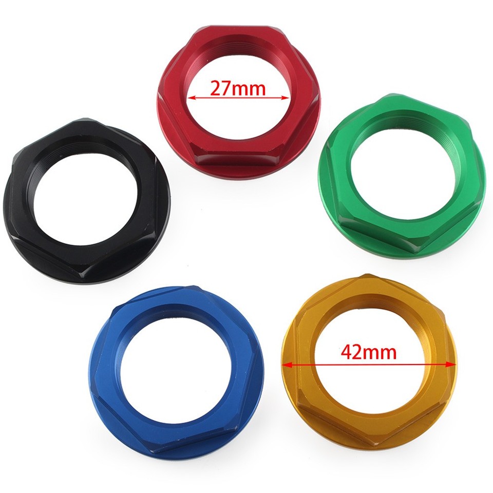 Triple Tree Stem Yoke Center Hole Nut for Universal Motorcycle Aluminum ...