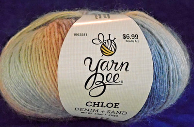 Yarn Bee Chloe Yarn Skein Denim + Sand 3.5 oz 270 yd Multicolor Lot ...