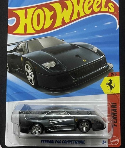 Hot Wheels Ferrari F40 Competizione Super Treasure Hunt US card CREASE ...