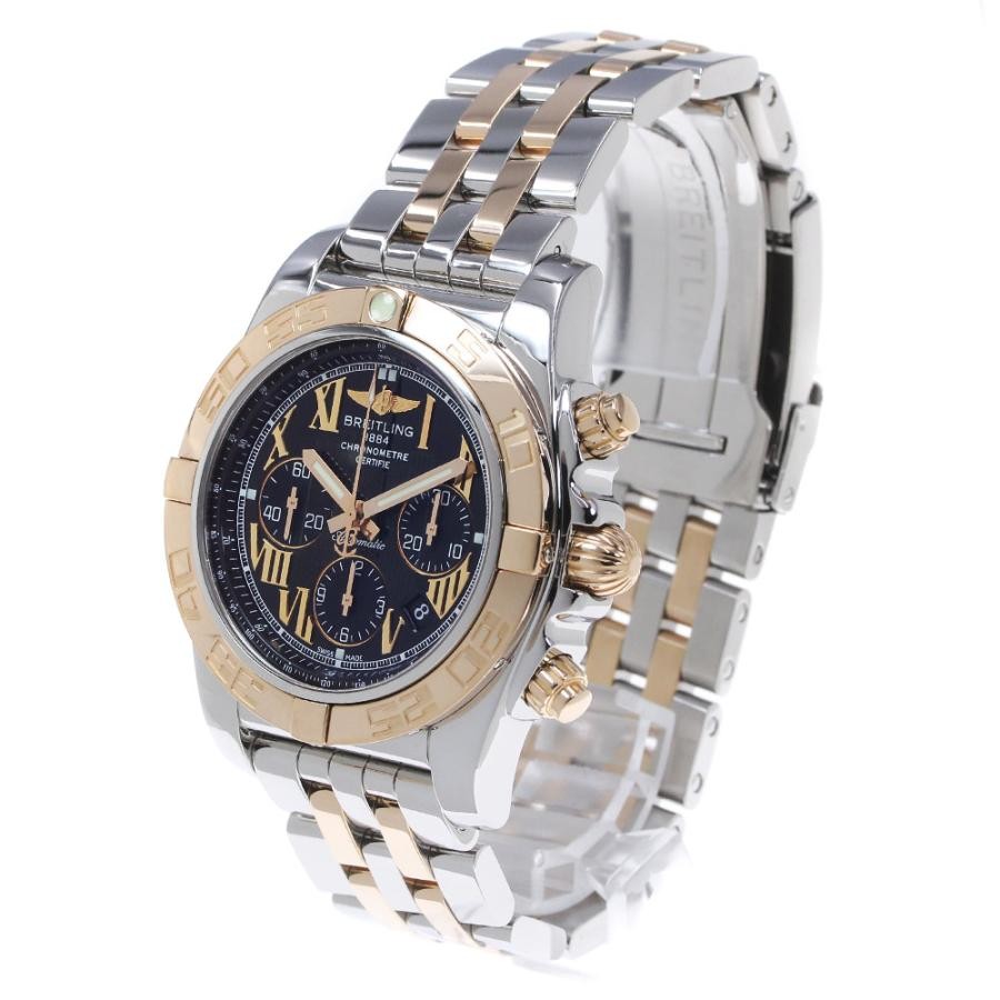 BREITLING CHRONOMAT44 CB0110 44mm K18PG/SS Automatic Black Dial #C009 | eBay