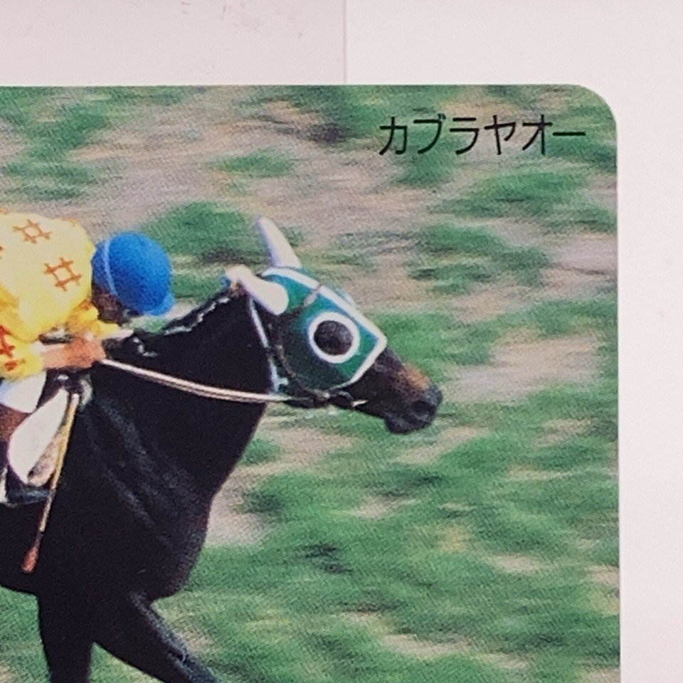 Kaburaya O Japanese Famous Racehorse Orange Card Japan Limited Retro F ...