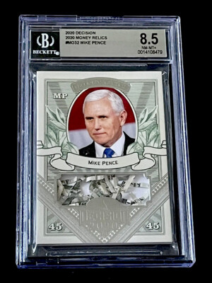 MIKE PENCE ROOKIE 2020 Decision Money Relics - Money Card RARE BGS ...