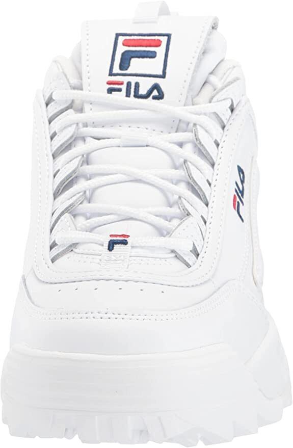 Women Fila Disruptor II Premium Athletic shoe 5FM02-125 White/Navy/Red ...