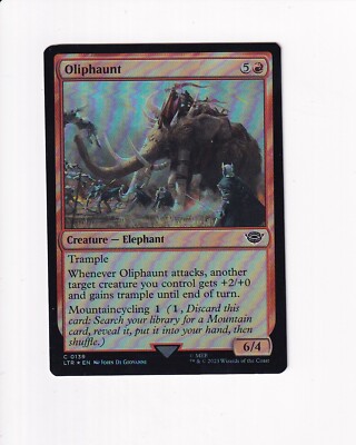 2023 MTG MAGIC THE GATHERING THE LORD OF THE RINGS FOIL OLIPHAUNT | eBay