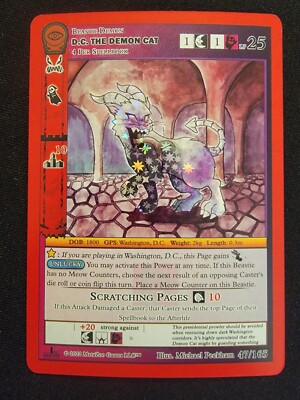 Metazoo D.C. The Demon Cat 47/165 - Reverse Holo - Seance 1st Edition ...