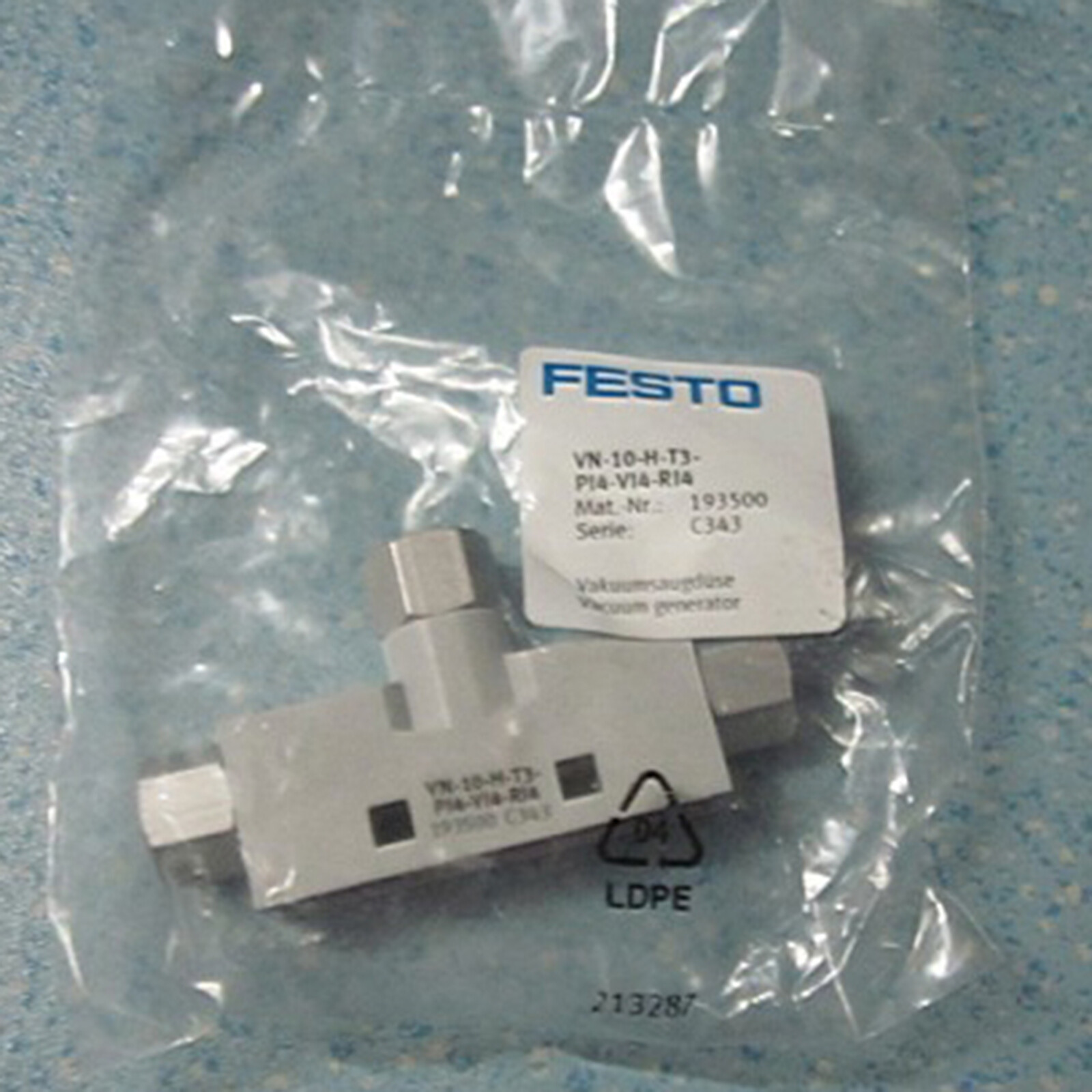 1piece new festo Vacuum generator VN-10-H-T3-P14-V14-R14 FAST SHIPPING ...