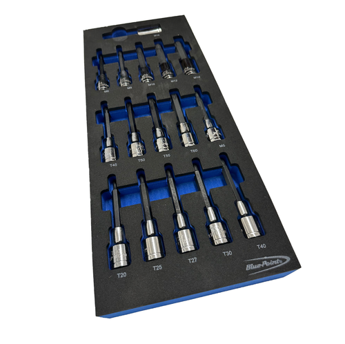 Blue Point Tools EVA Tool Set - 16 pieces 1/2" Torx & Spline Sockets | eBay