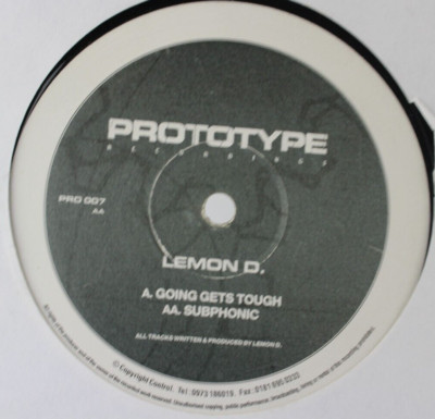LEMON D GOING GETS TOUGH / SUBPHONIC 12" VINYL UK DNB RECORD *QUICK ...