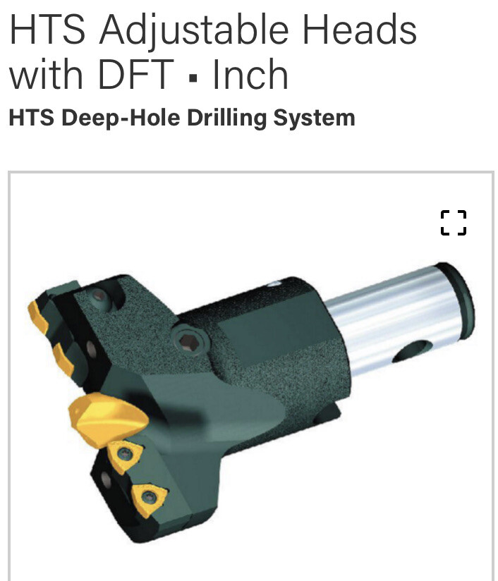 Kennametal 3.76078R048V HTS Adjustable Deep Hole Drill Head DFT 78-84mm ...