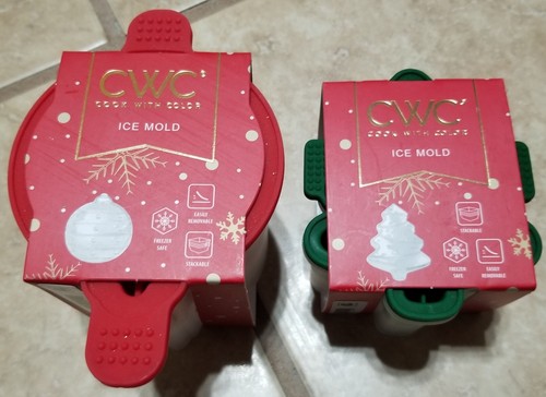 CWC Cook With Color Christmas Tree & Ornament Ice Mold 2pc Set | eBay
