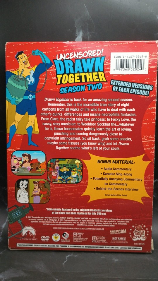 Drawn Together: Season Two (DVD, 2005) Comedy Central Very Good ...