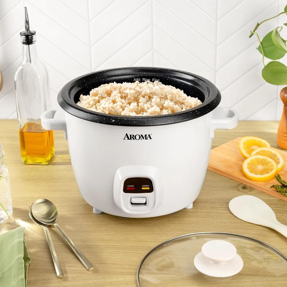 Aroma ARC-860NGP Rice Cooker 20-Cup Electric Rice Cooker White | eBay