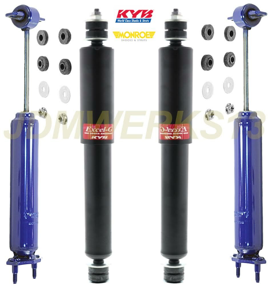 MONROE FRONT & KYB REAR 4 SHOCKS FORD MUSTANG 1964 64 65 66 67 68 69 70 ...